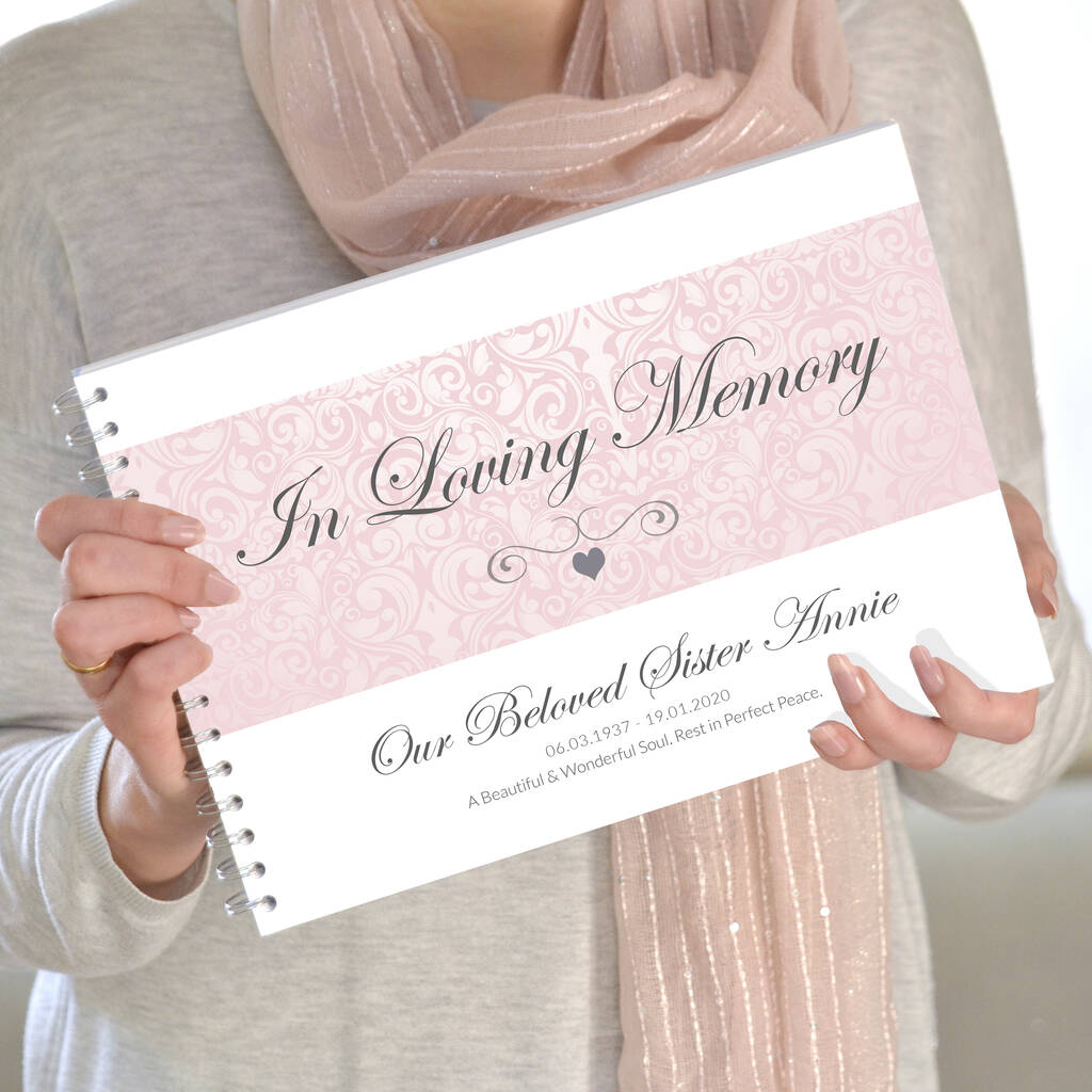 In Loving Memory Book By Amanda Hancocks Notonthehighstreet