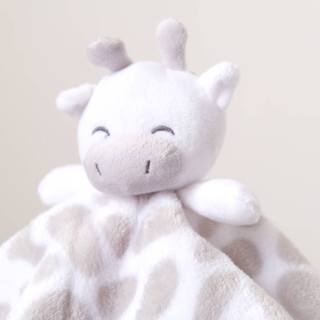Personalised Giraffe Baby Comforter By 1st Birthday Gifts ...