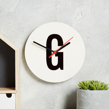 alphabet letter clock by coconutgrass | notonthehighstreet.com