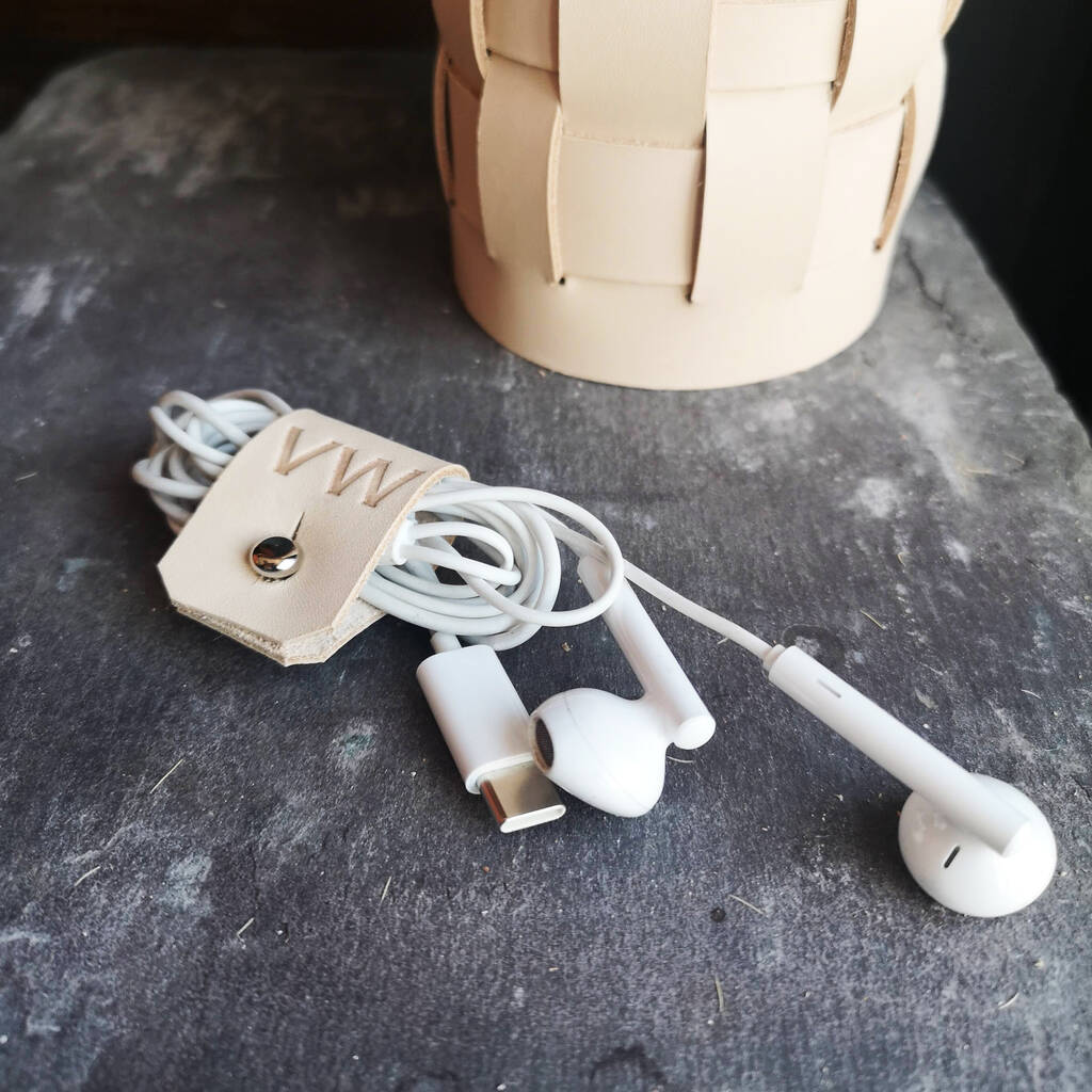 personalised cable tie by tori lo leather | notonthehighstreet.com