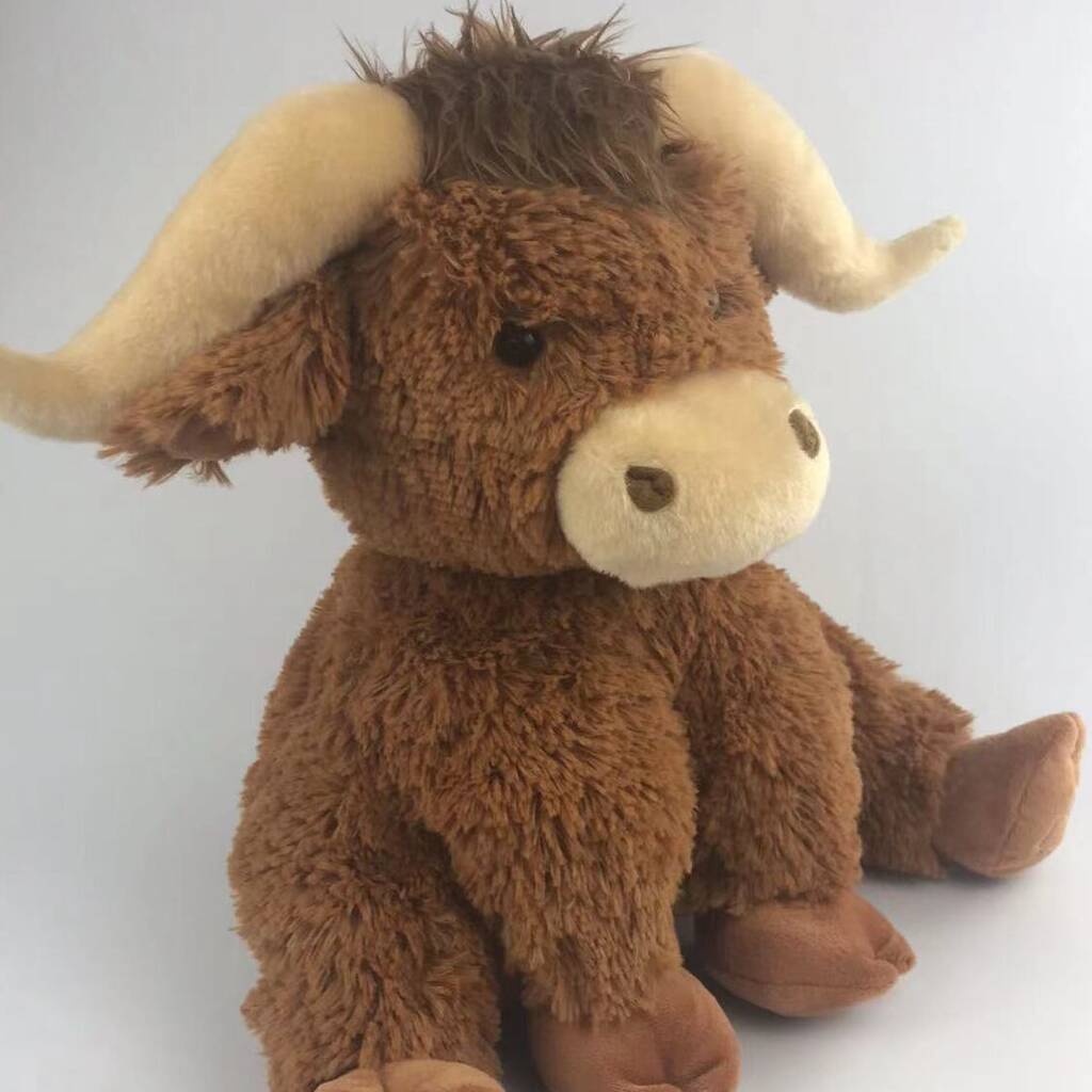 Large Longhorn Highland Cow Plush Soft Toy By Jomanda Soft Plush Toys ...