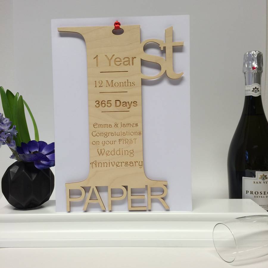Personalised Giant 1st Anniversary Meaning Card By Hickory Dickory 