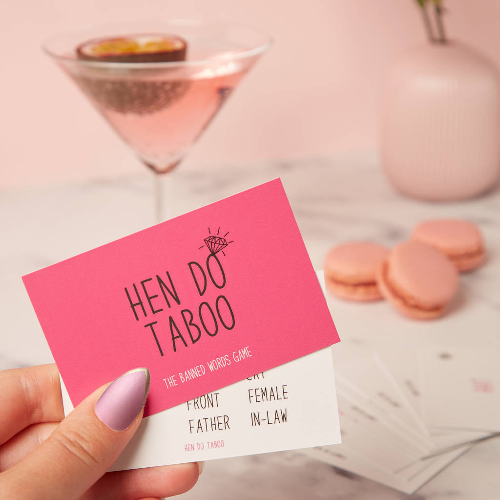 Hen Do Taboo Hen Party Game By Team Hen Notonthehighstreet