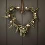 Hanging Mistletoe Heart Christmas Decoration By Nest ...