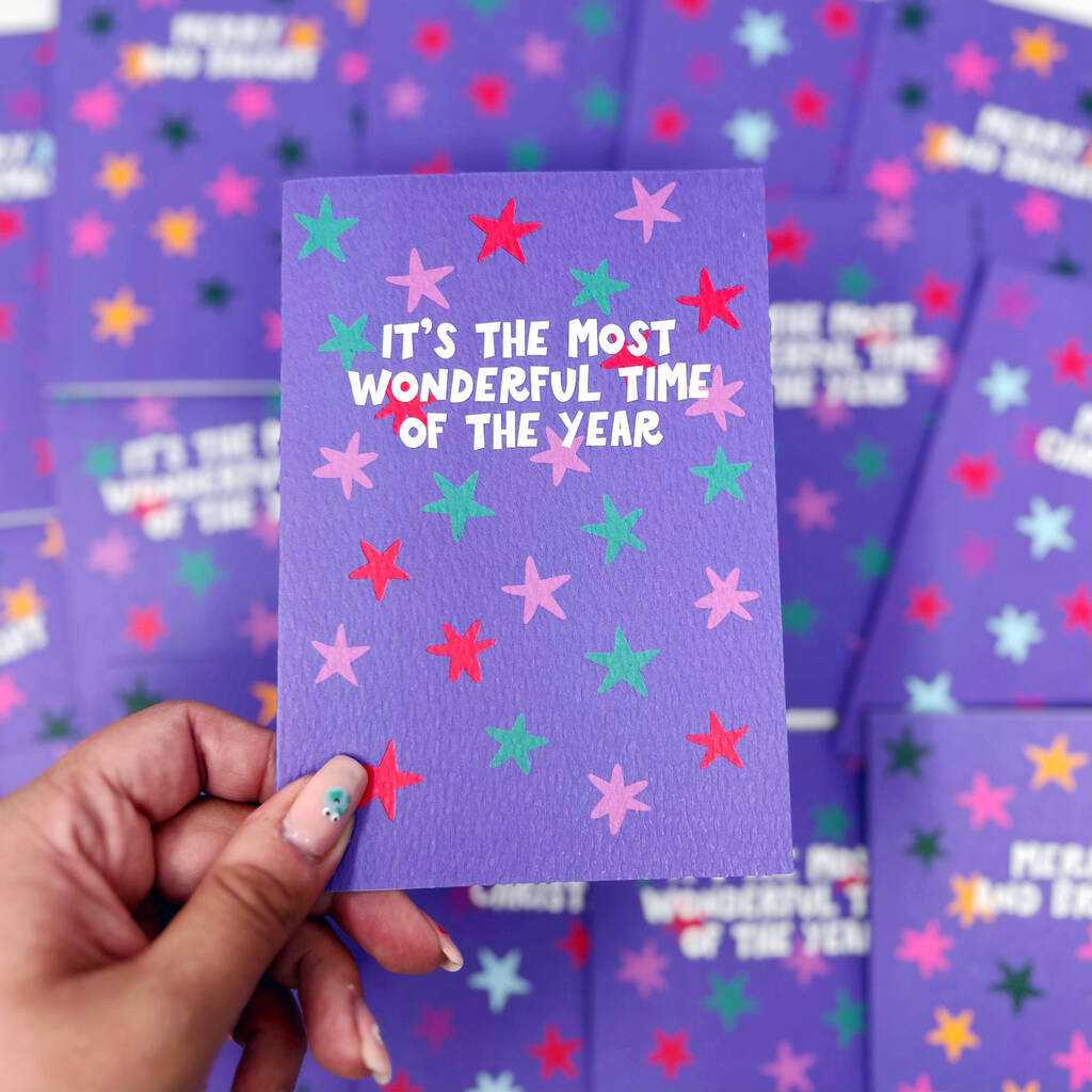 Charity Christmas Pack Of Six Star Design By Xoxo Designs by Ruth