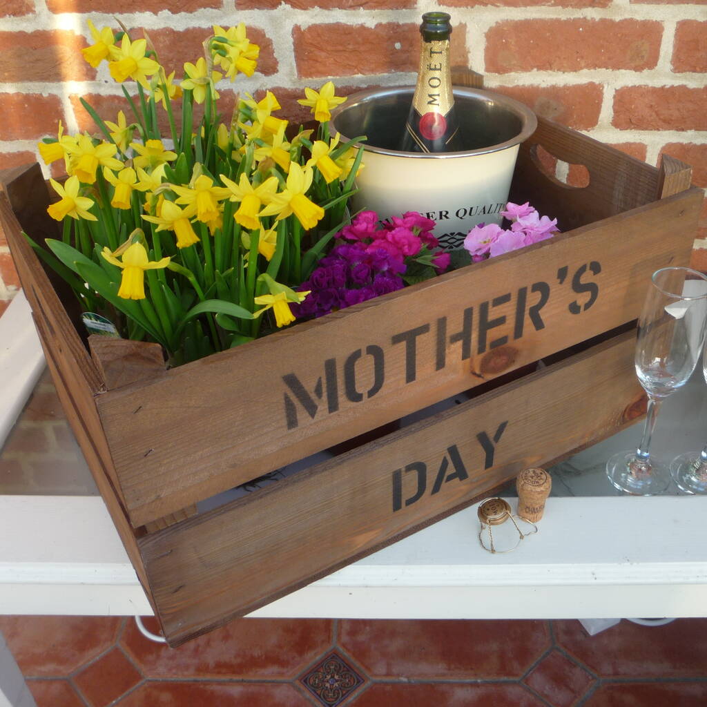 personalised wooden apple crate by vintage crates | notonthehighstreet.com