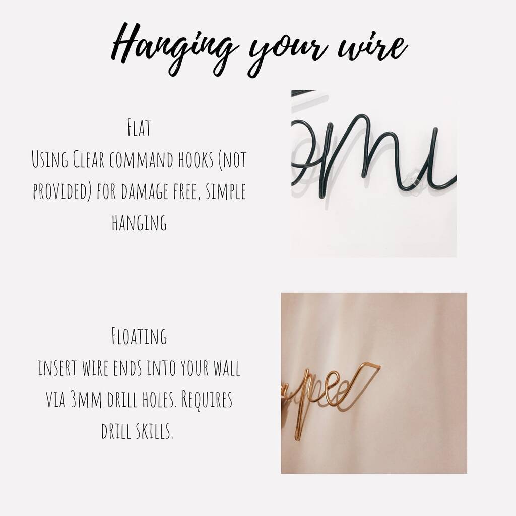 'Welcome' Wire Sign By OLIVIN DESIGNS | notonthehighstreet.com