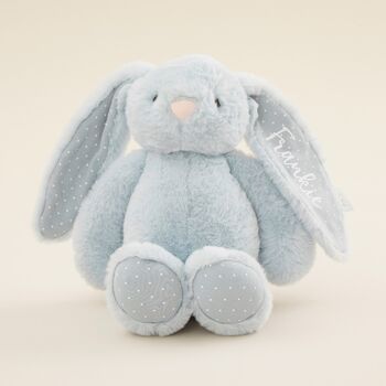 Personalised Blue Bunny Soft Toy By My 1st Years