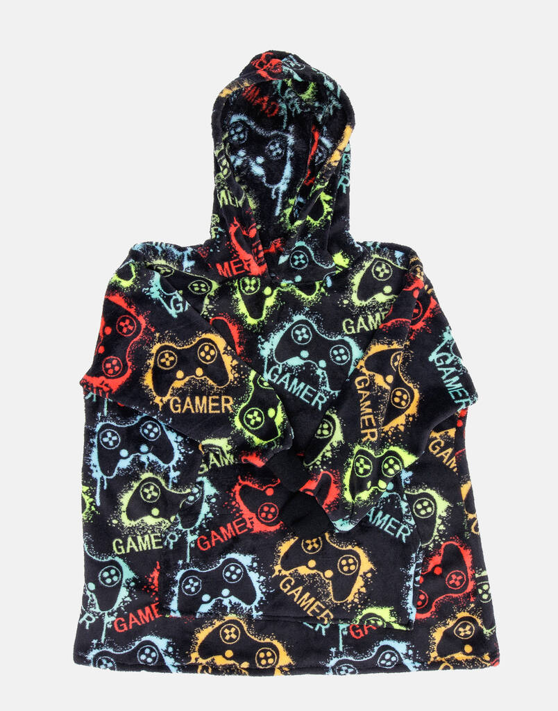 Gamer Kids Snuggle Hoodie / Wearable Blanket By Fox In A Box ...