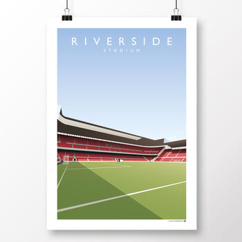 Middlesbrough Fc Riverside Stadium Poster By Matthew J I Wood Design ...