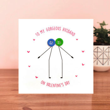 to my husband on valentine's day two men card by mrs l cards ...