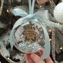 Personalised Snowflake First Christmas Bauble By Dreams To Reality ...