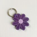 Leather Flower Keyring By Chapel Cards | notonthehighstreet.com