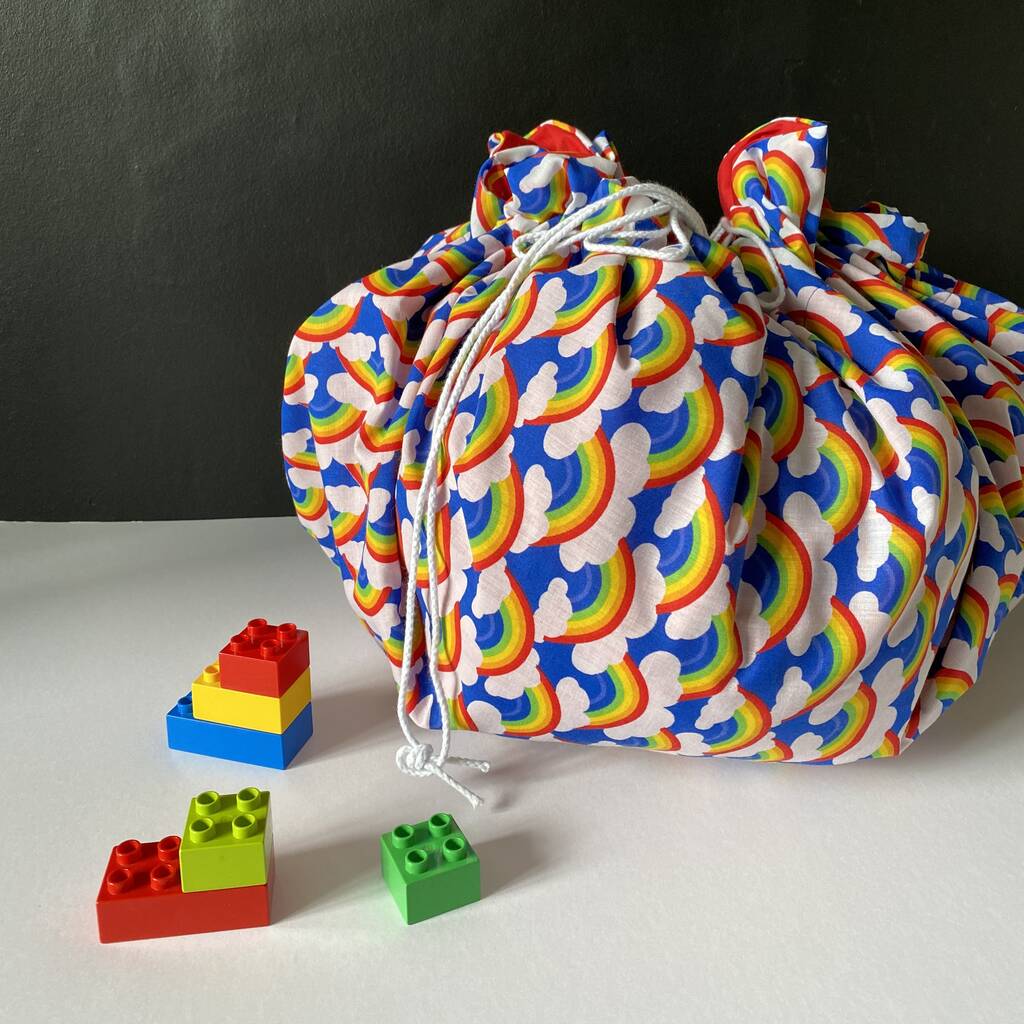 Personalised Drawstring Play Mat Bag By Robin's Bobbins ...