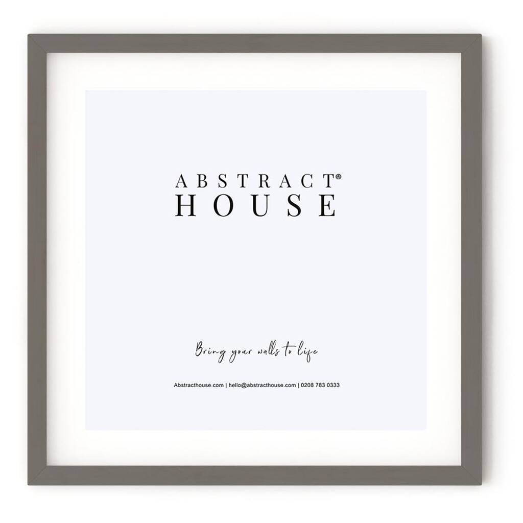 Square Grey Wooden Frame 50x50 Cm By Abstract House ...