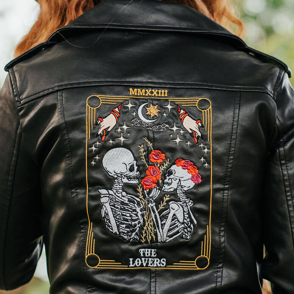 The Lovers Tarot Card Cropped Bridal Jacket By Niamh Designs