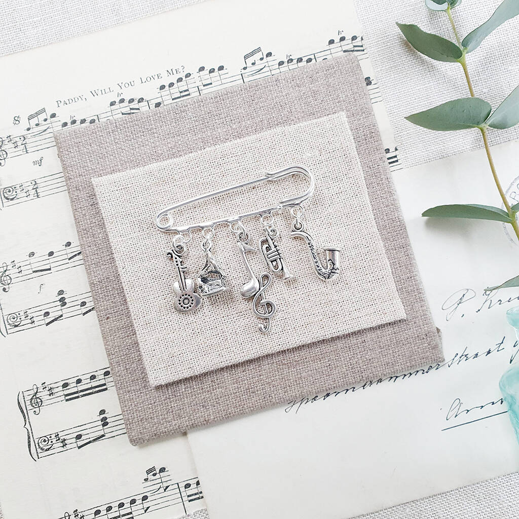 Music Lovers Brooch By Zamsoe | notonthehighstreet.com