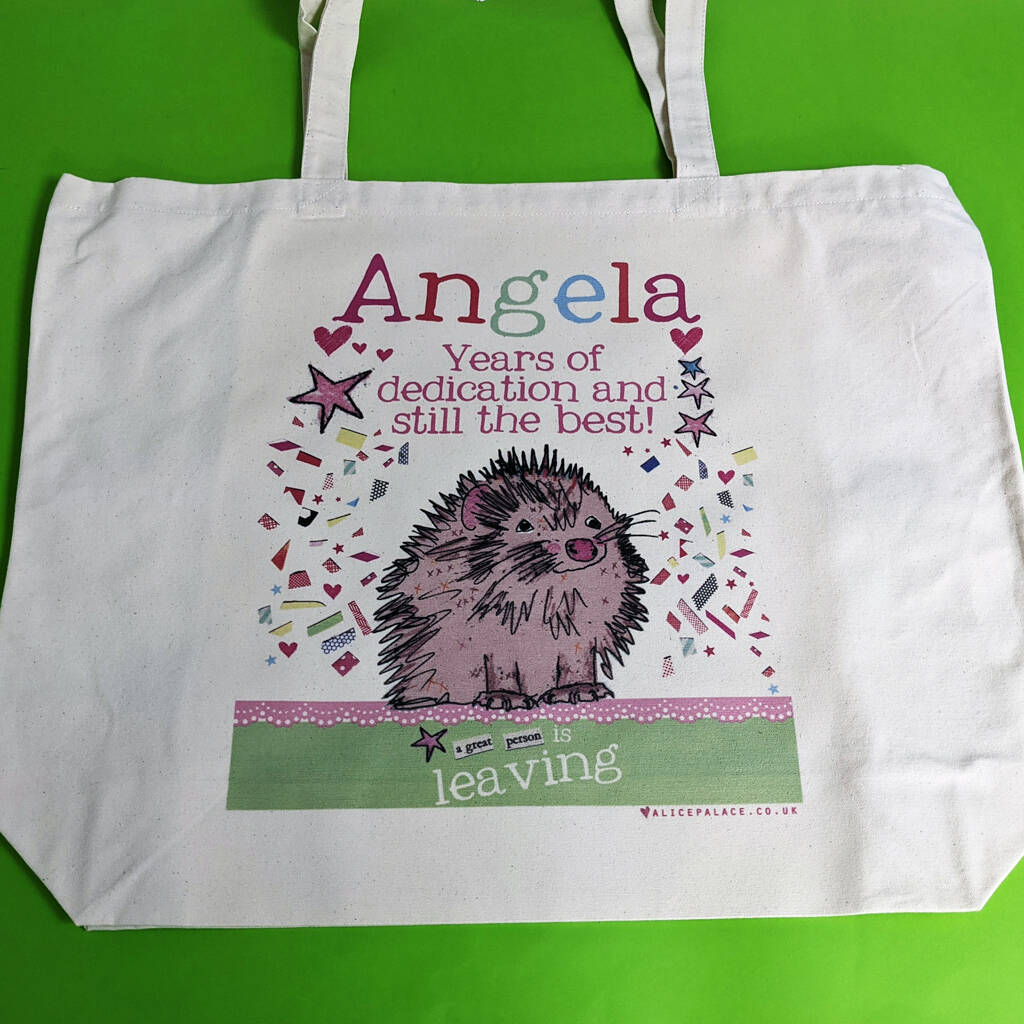 Personalised Leaving Bag By Alice Palace | notonthehighstreet.com