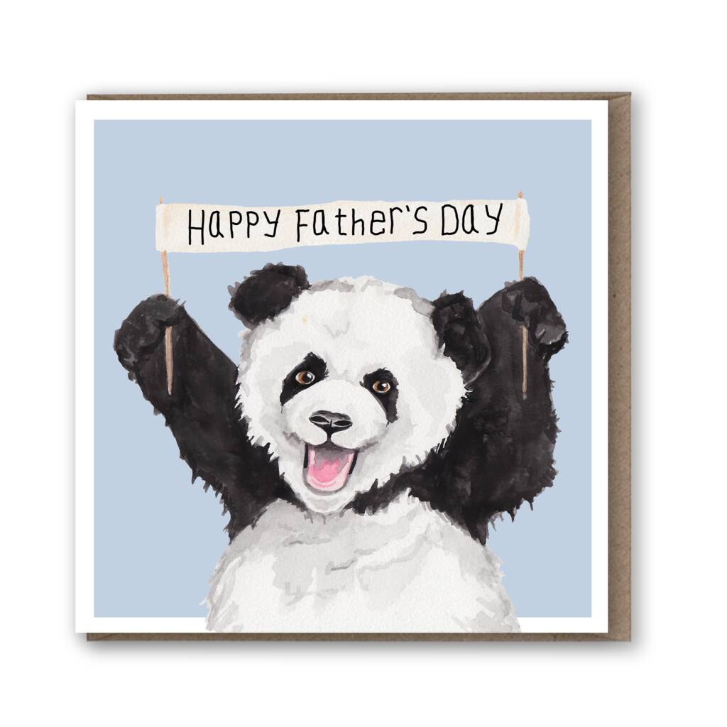 Father's Day Panda Card By lil wabbit | notonthehighstreet.com