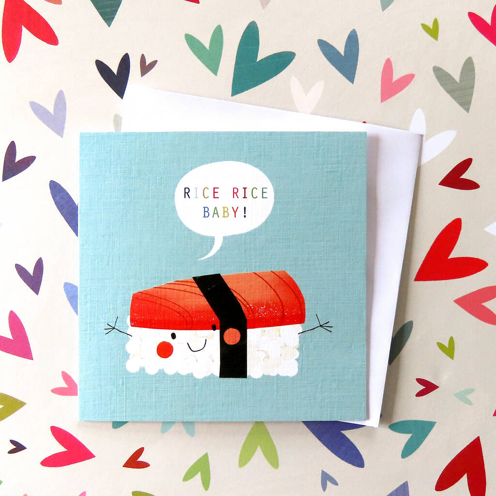 Rice Rice Baby Sushi Card By Kali Stileman Publishing