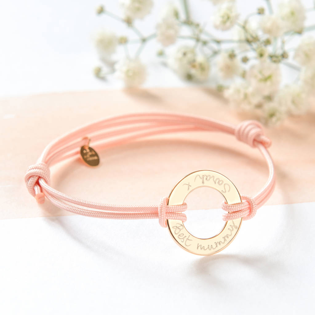 personalised eternity bracelet by merci maman | notonthehighstreet.com