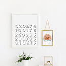 Personalised Date Print By So Close | notonthehighstreet.com