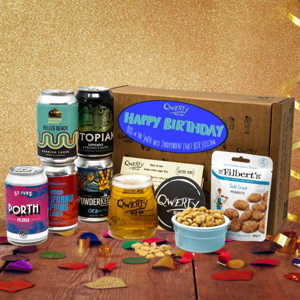 Personalised Craft Beer Birthday Gift By QWERTY Beer Box ...
