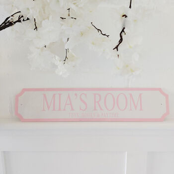 Personalised Child's Bedroom Street Sign By Daisy Maison ...