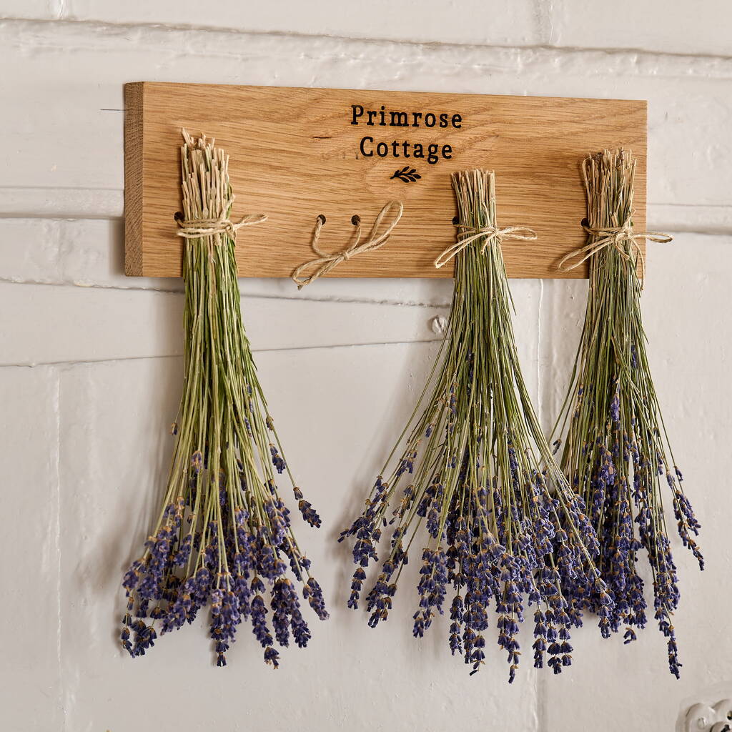 Personalised House Name Dried Flower Hanging Sign By Sunday's Daughter