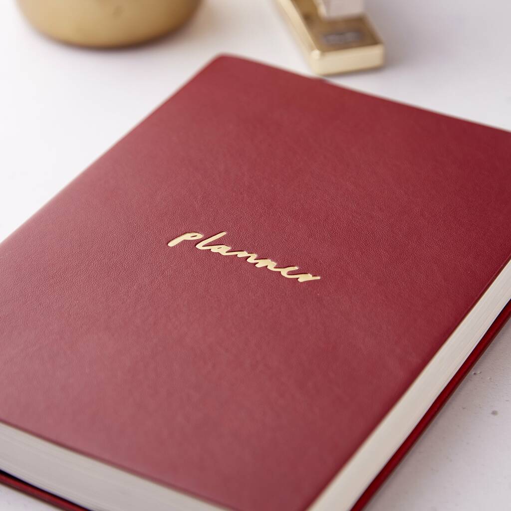 Daily Planner Book Red By Old English Company Notonthehighstreet Daily Planner Book Red By Old English Company Notonthehighstreet