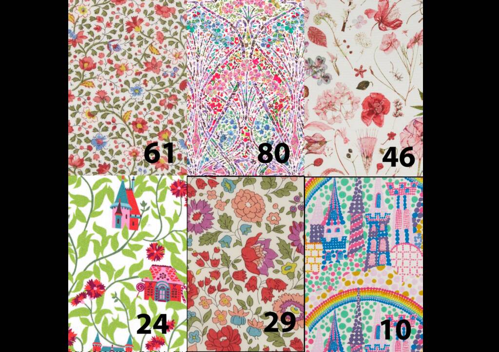 Liberty London Iron On Fabric Letters / Numbers By Marlowe Bear ...