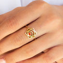 crown chakra ring in silver or gold by charlotte's web jewellery ...