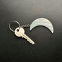 Glass Moon Keyring By MMC Glass