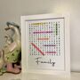 Personalised Family Wordsearch Frame By Made For You Gifts ...