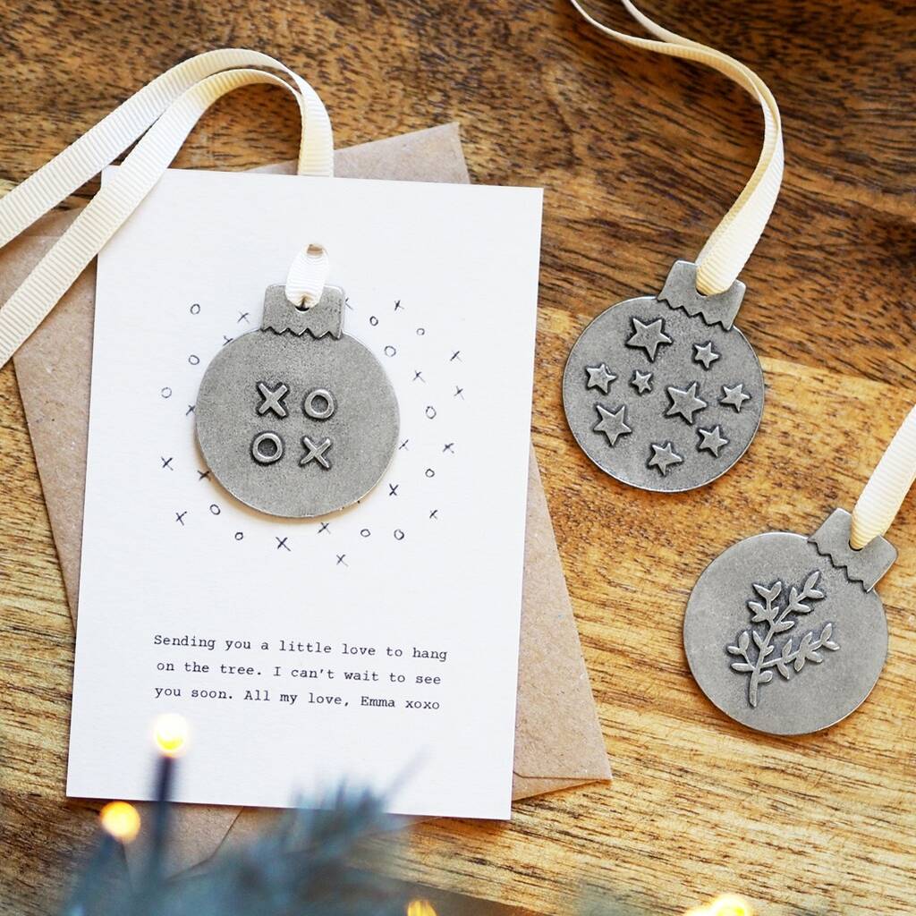 Personalised Mini Motif Bauble By Kutuu