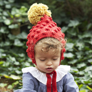 Baby And Child Rusty Red Pixie Hat By viv & joe