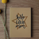 'hello little man' letterpress card by over the c. | notonthehighstreet.com