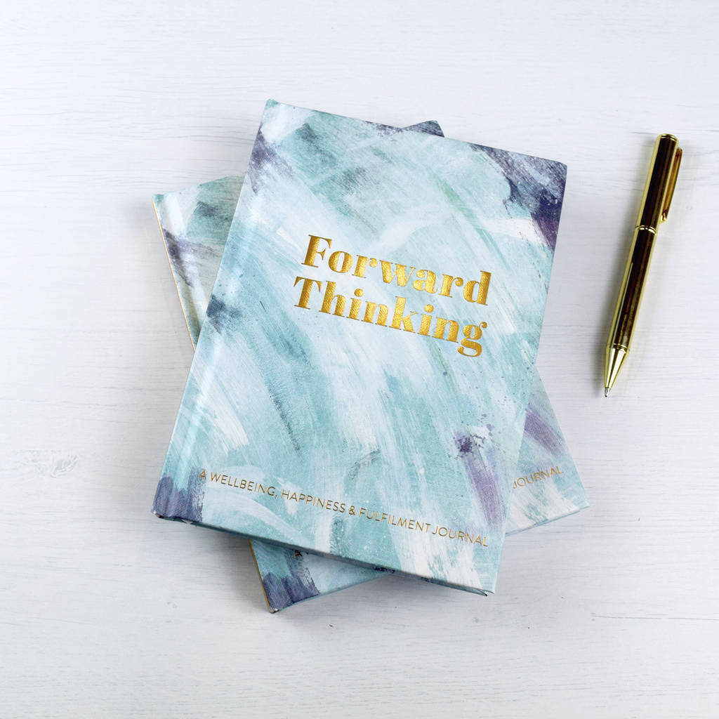 forward thinking, a wellbeing and happiness journal by glad gifts ...