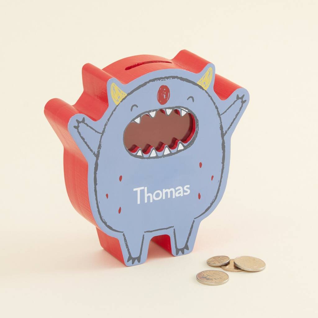 Personalised Monster Money Box By My 1st Years | notonthehighstreet.com