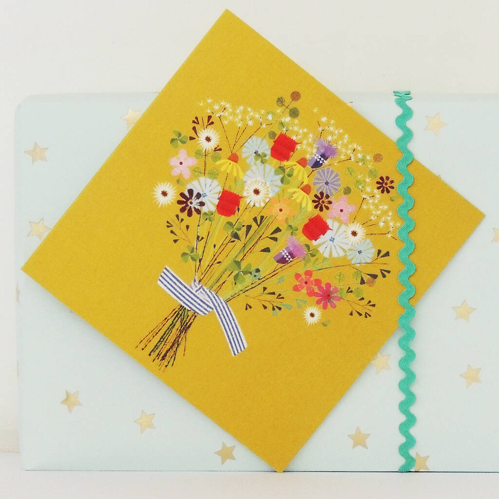 Bunch Of Flowers Card By Kali Stileman Publishing | notonthehighstreet.com