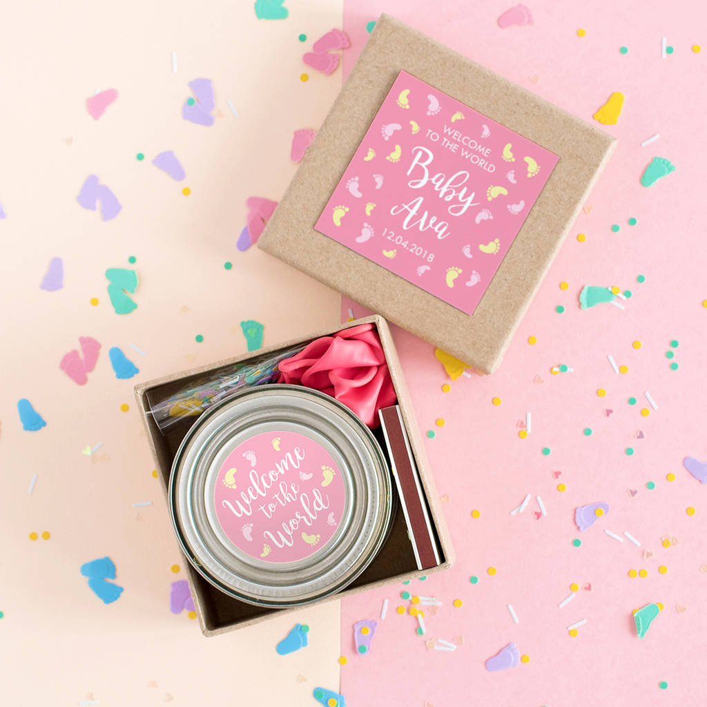 Personalised New Baby Boy Mini Celebration Box By The Little Picture Company personalised-new-baby-boy-mini-celebration-box-by-the-little-picture-company