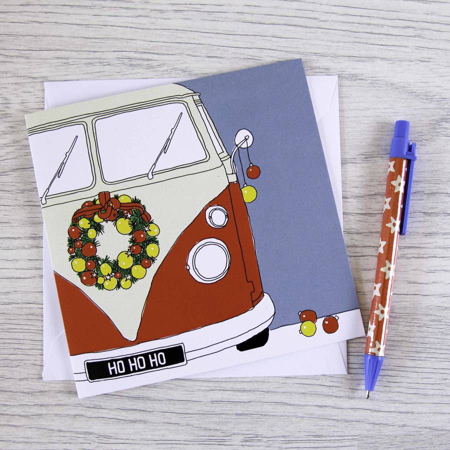 campervan christmas card 'christmas camper' by ros (jelbert) ingram ...