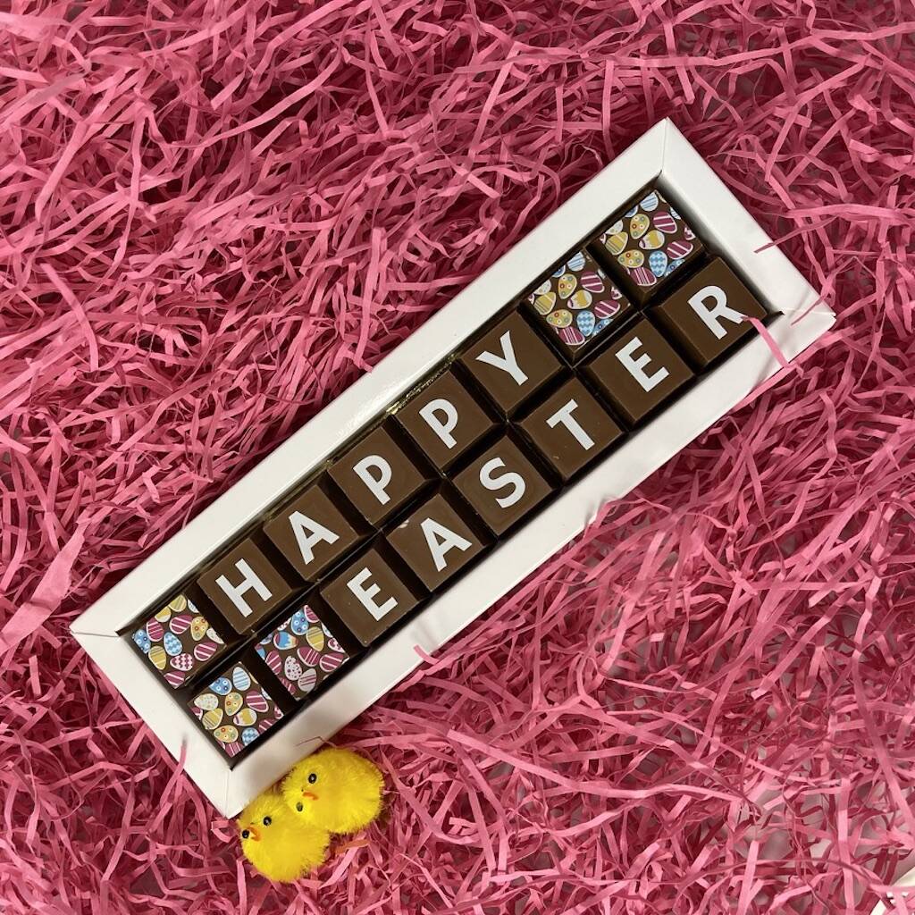 Happy Easter Chocolates By Cocoapod Chocolates | notonthehighstreet.com