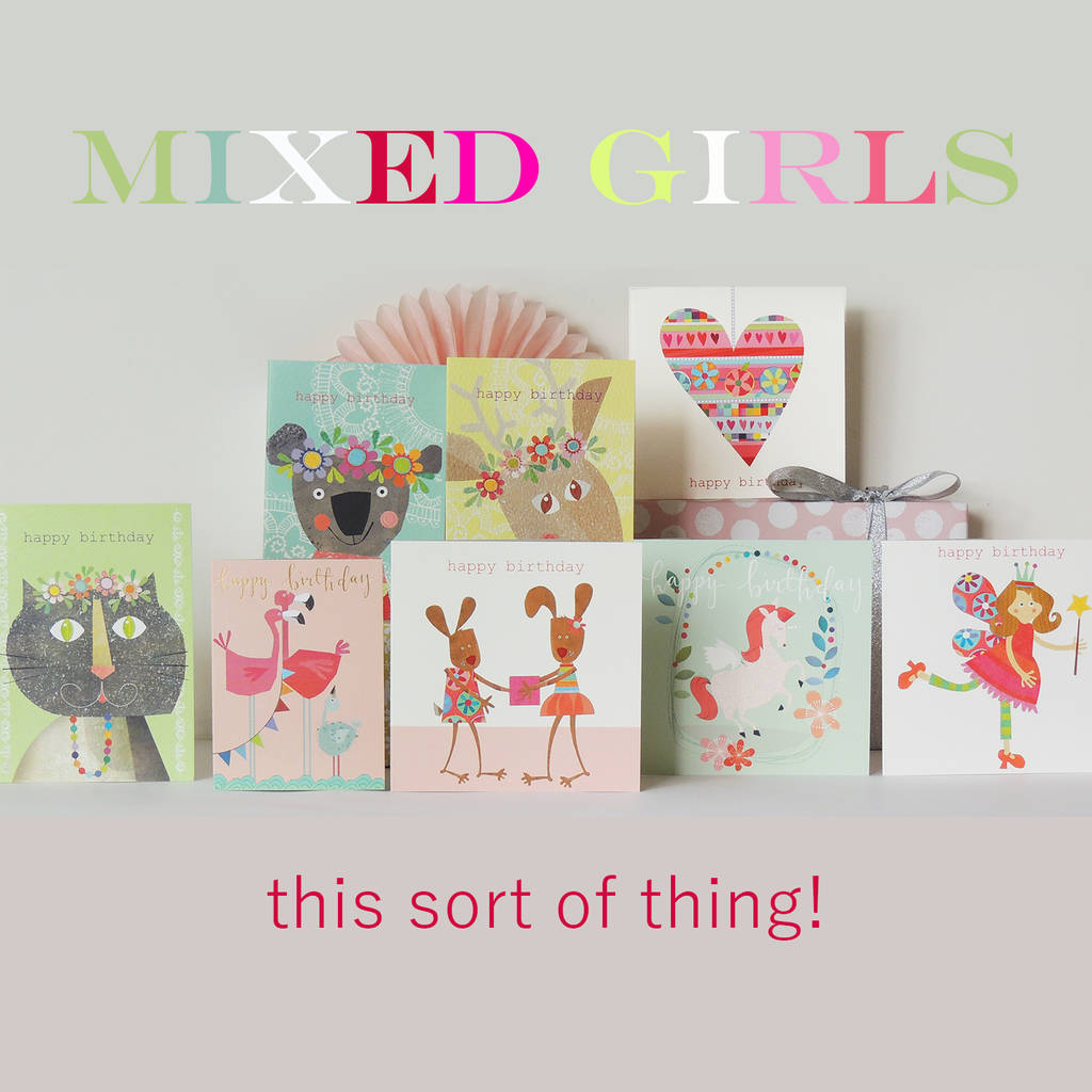 mixed set of girls cards by kali stileman publishing ...
