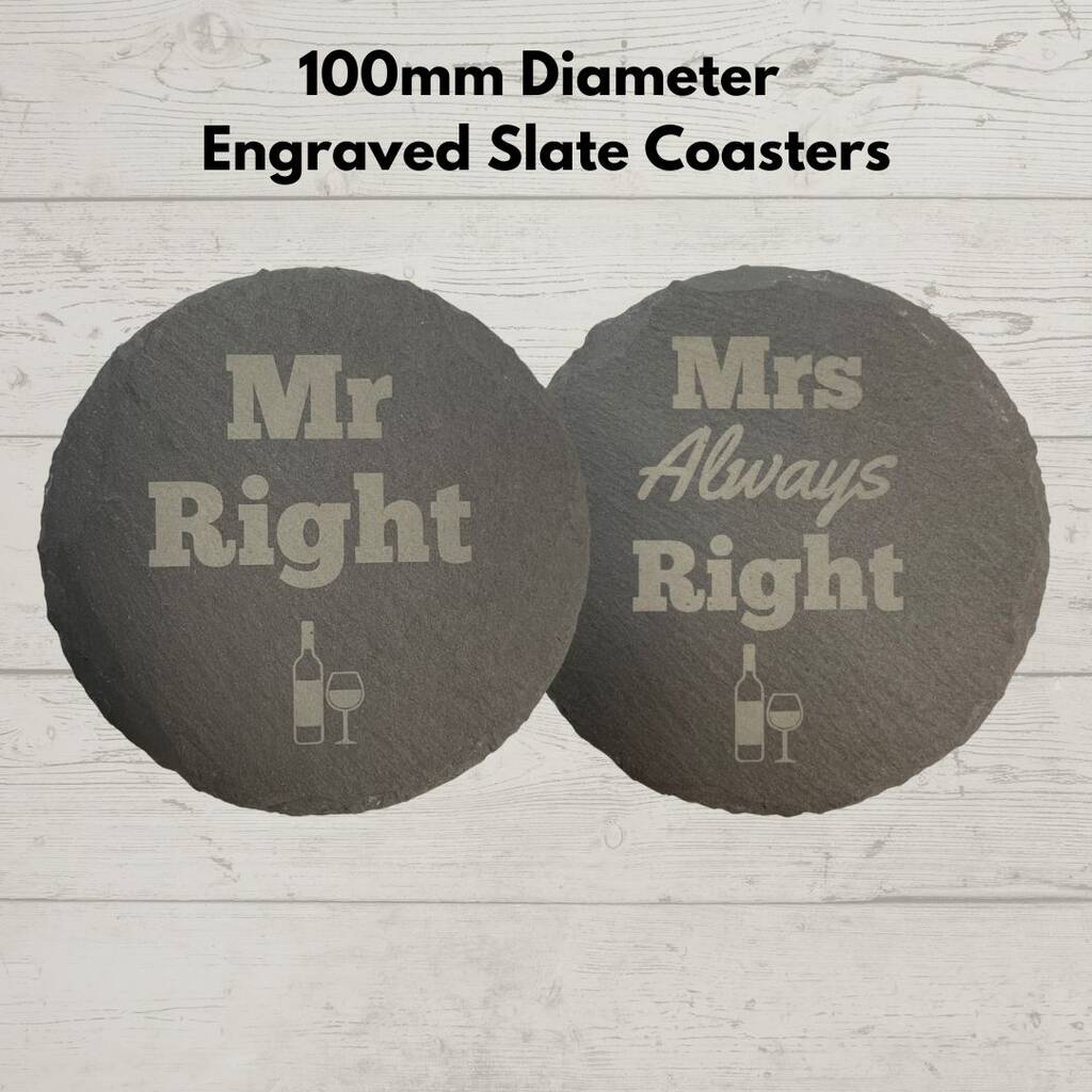 Vino Coco Champagne Gift Set With Mr And Mrs Slate Coasters Perfect For ...