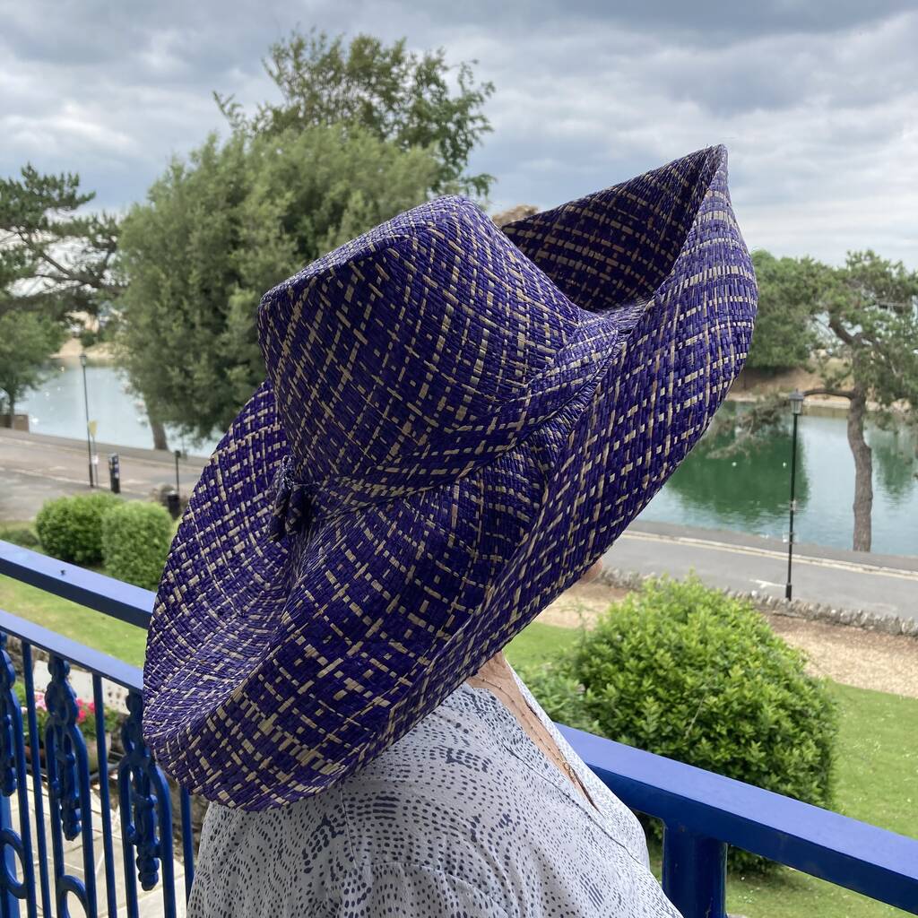 Large Brim Fold Up Straw Hat By Plum & Ivory | notonthehighstreet.com