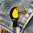 Toucan Enamel Pin By Chameleon And Co | notonthehighstreet.com