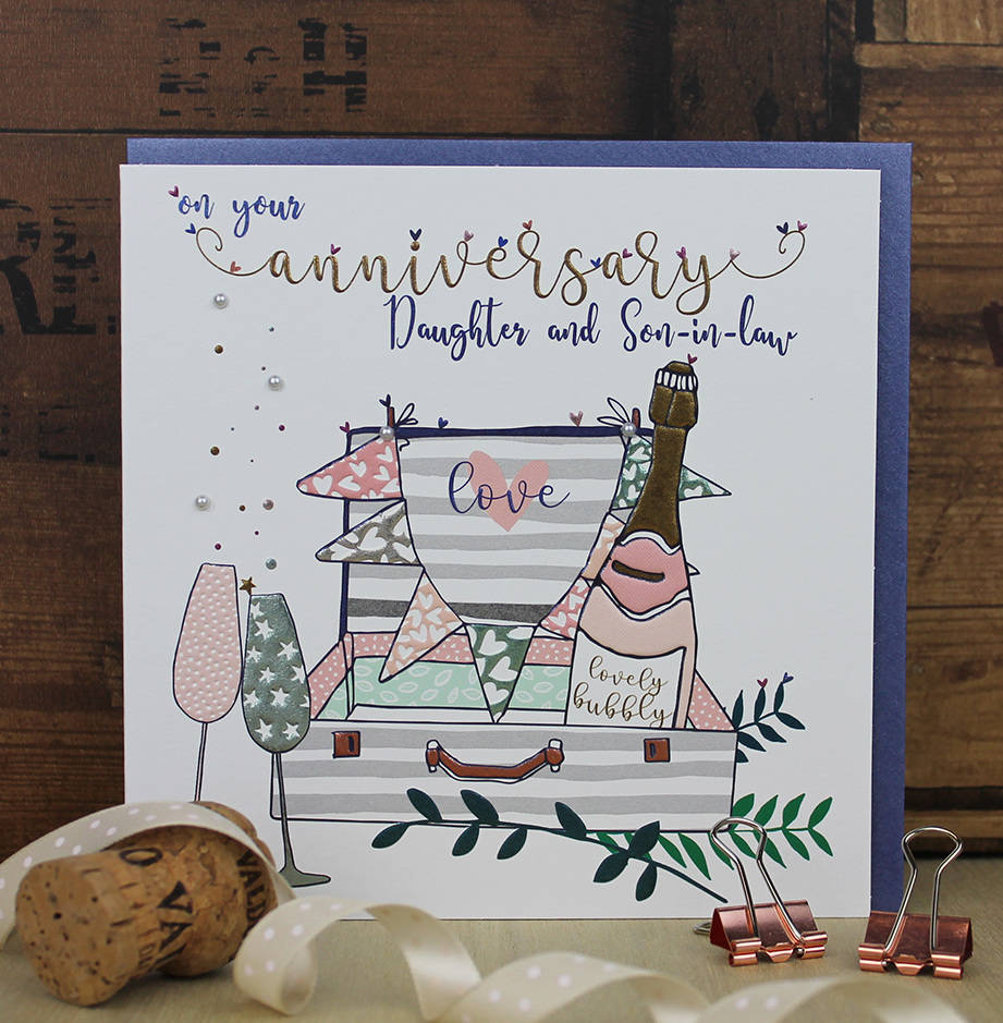 Daughter And Son In Law Anniversary Card Luxury By Molly Mae 