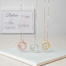 Infinity Affirmation Necklace For Spirtual Strength By Synergy ...