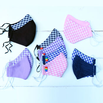 Kids School Face Mask Pack Optional Rainbow Tab By Wild Things Funky ...